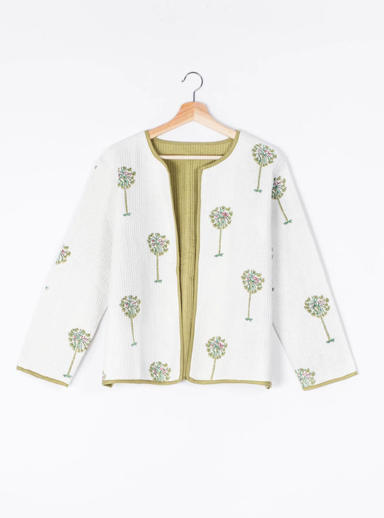 Palm Quilted Jacket handmade in kenya sustainable fashion who made your ...
